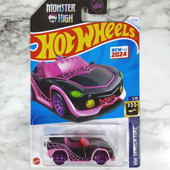 Toys | Hot Wheels Monster High Ghoul Mobile Hot Wheels Screen Time New ...